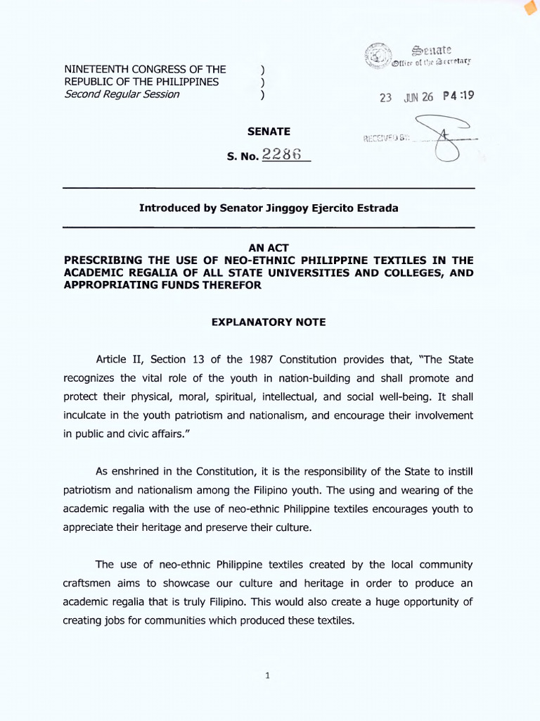 Senate: Second Regular Session | PDF