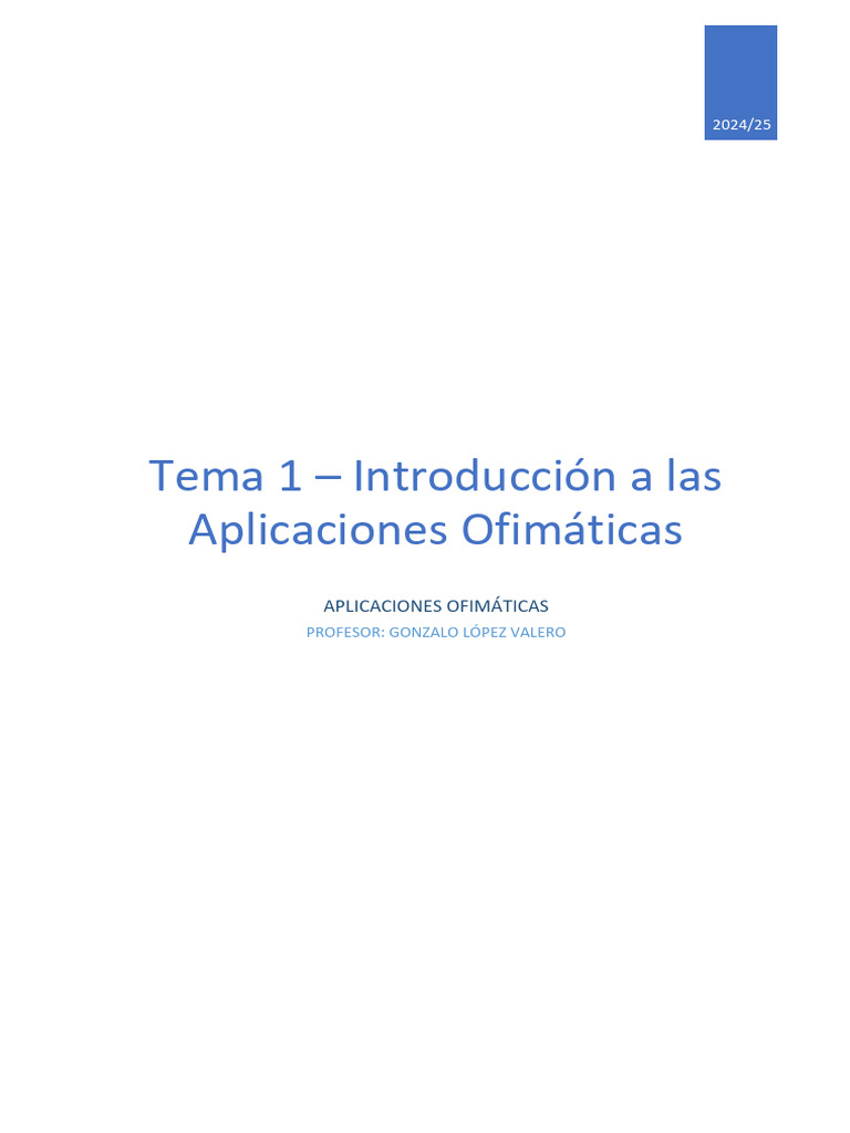 Tema01 | PDF