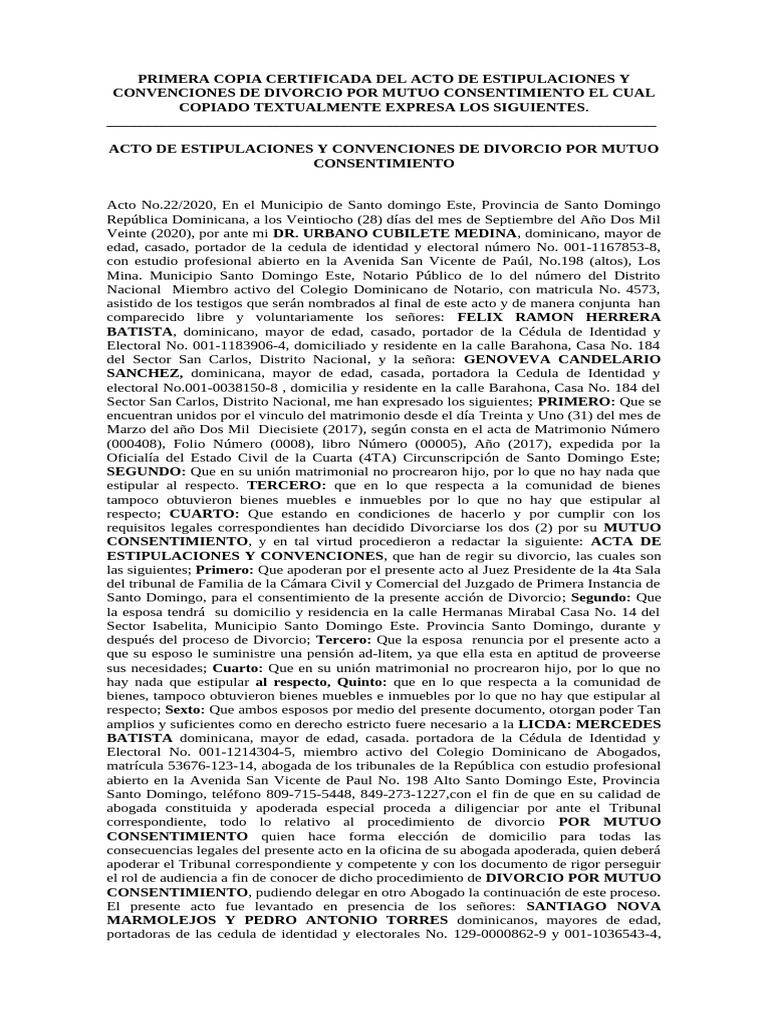 Compulsa Notarial Felix y Genoveva | PDF | Law