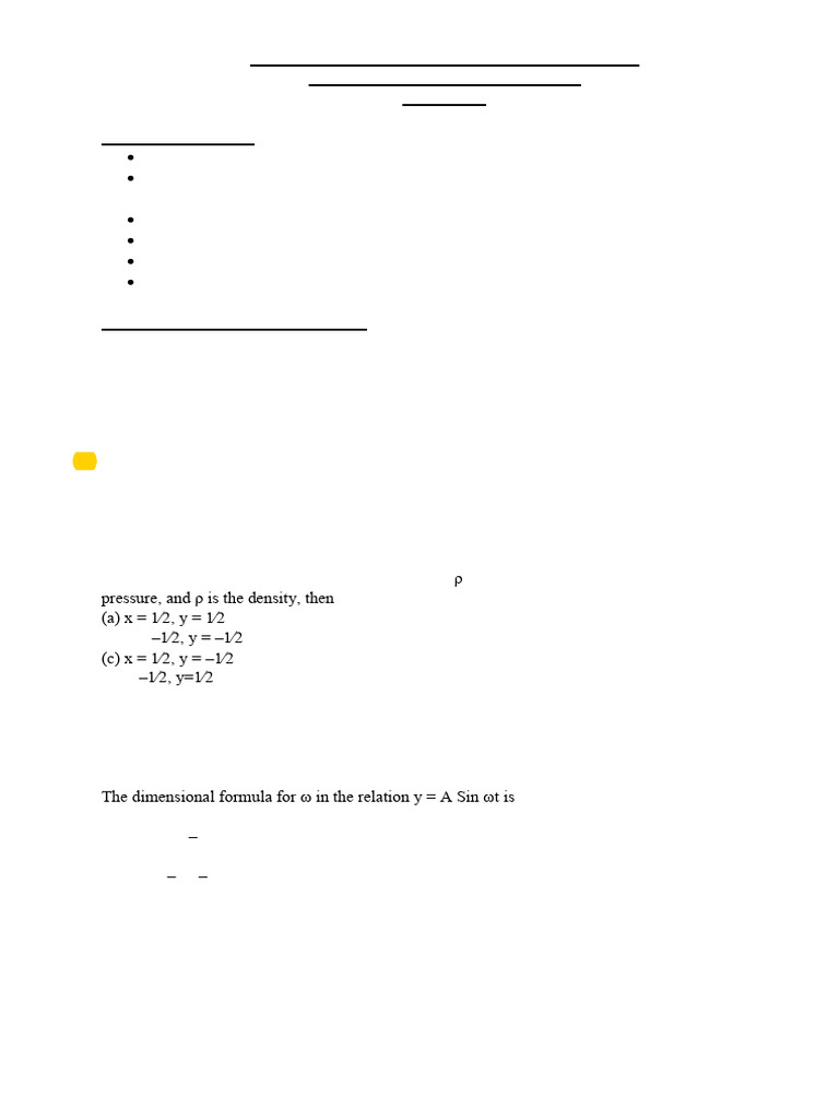 Physics Grade Xi Hhw | PDF