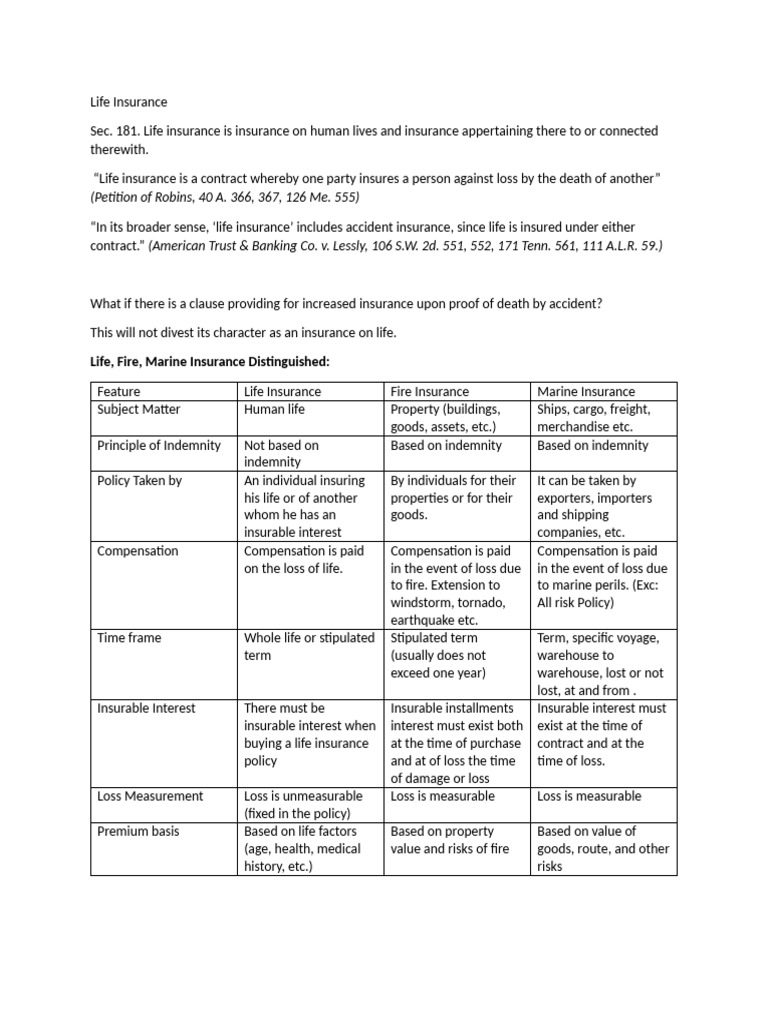 Life Insurance | PDF