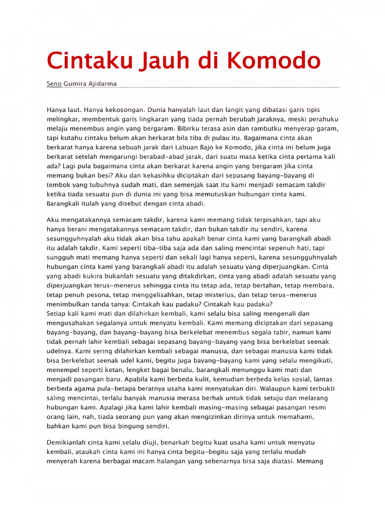 Kumpulan Cerpen | PDF