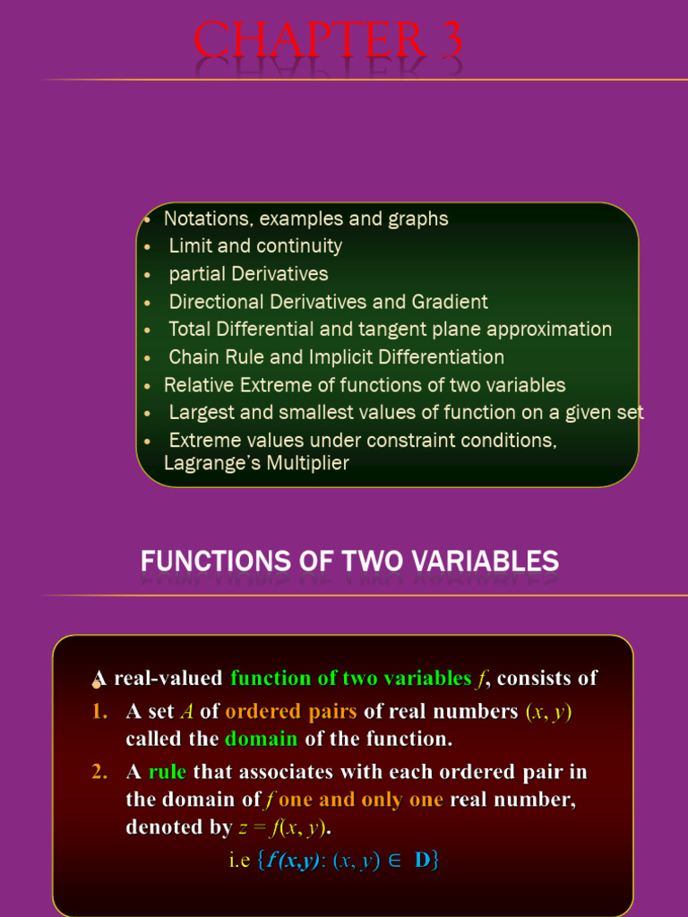 Applied II CH 3-Calculus Obsu JR | PDF | Derivative | Function (Mathematics)