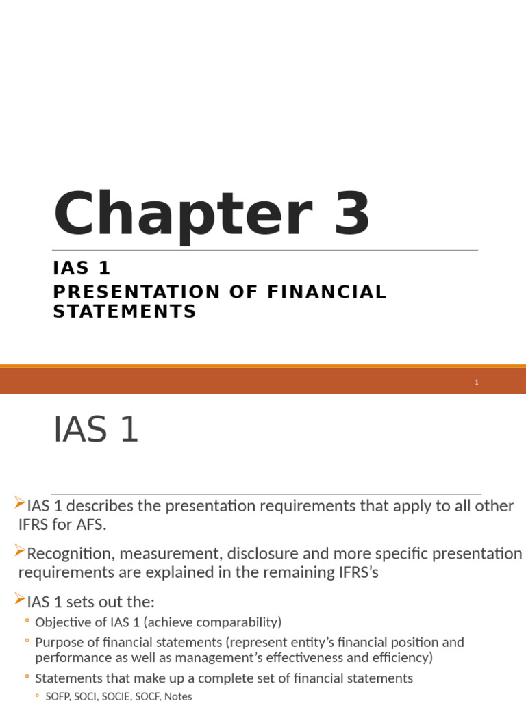 TOPIC2 - IAS 1 Presentation of Financial Statements - 2024 | PDF