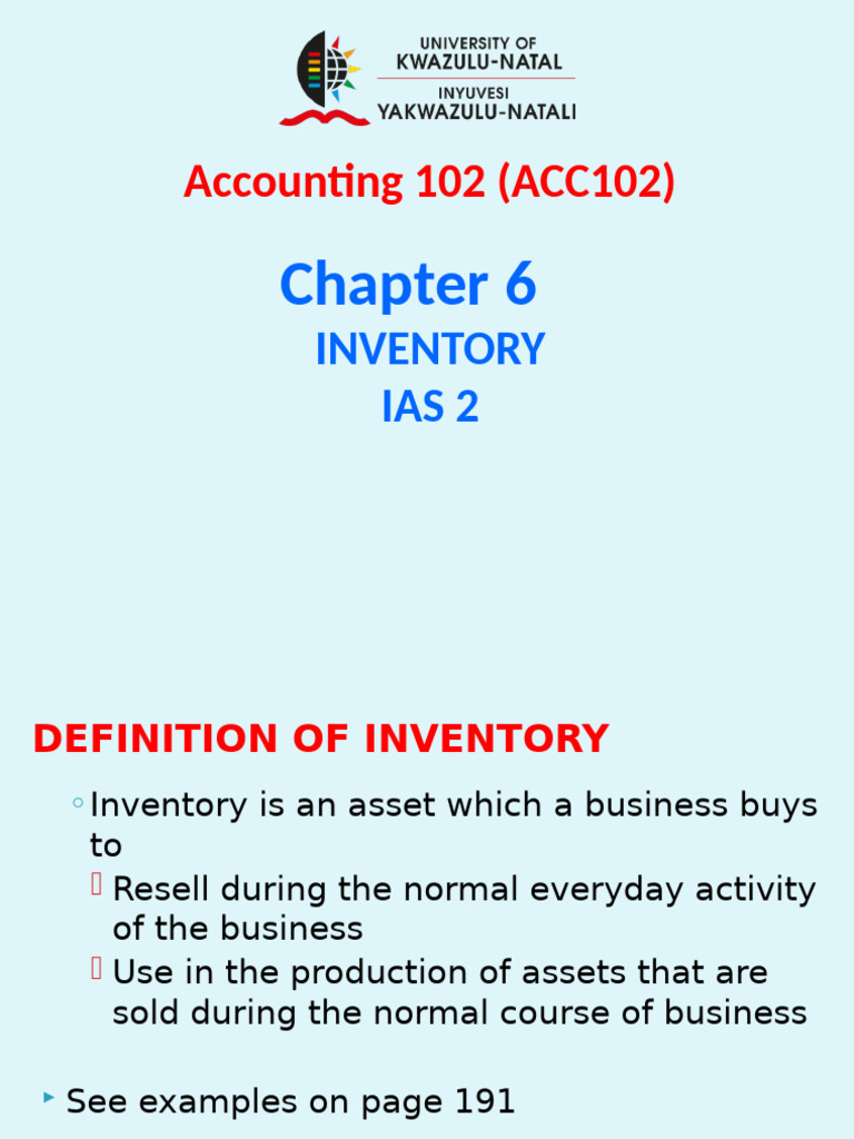 TOPIC6 - IAS2 Inventory | PDF