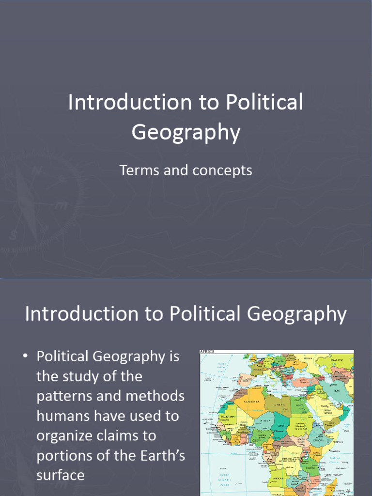 Introduction To Political Geography | PDF