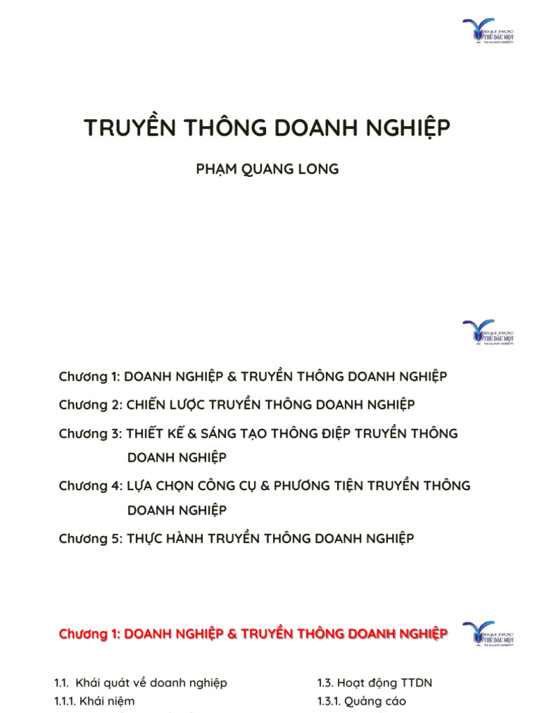 Chương 1 DN Và TTDN | PDF