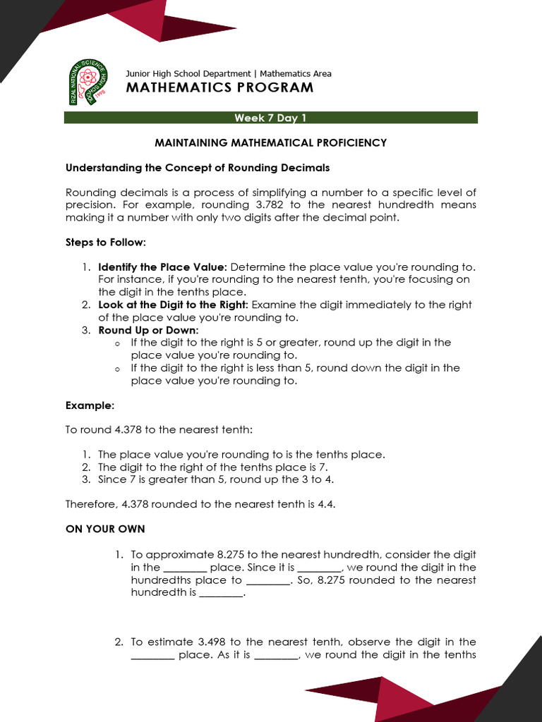 Grade 8 NMP Week 7 | PDF