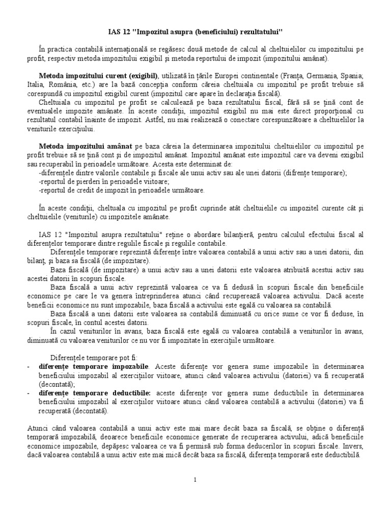 Ias 12 | PDF