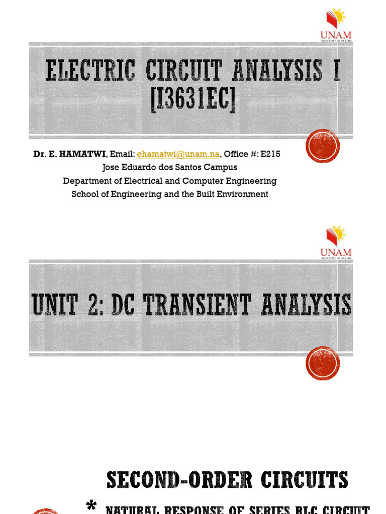 Second-Order RLC Circuit Analysis | PDF | Electrical Network | Damping