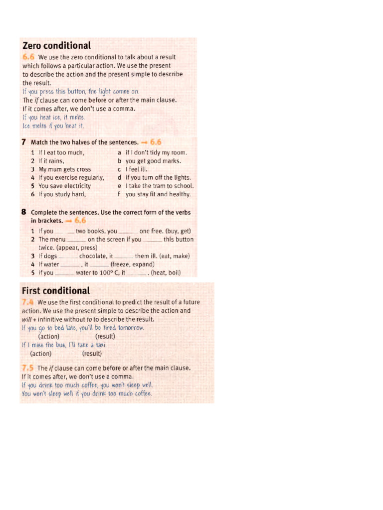 Conditionals October B2 | PDF