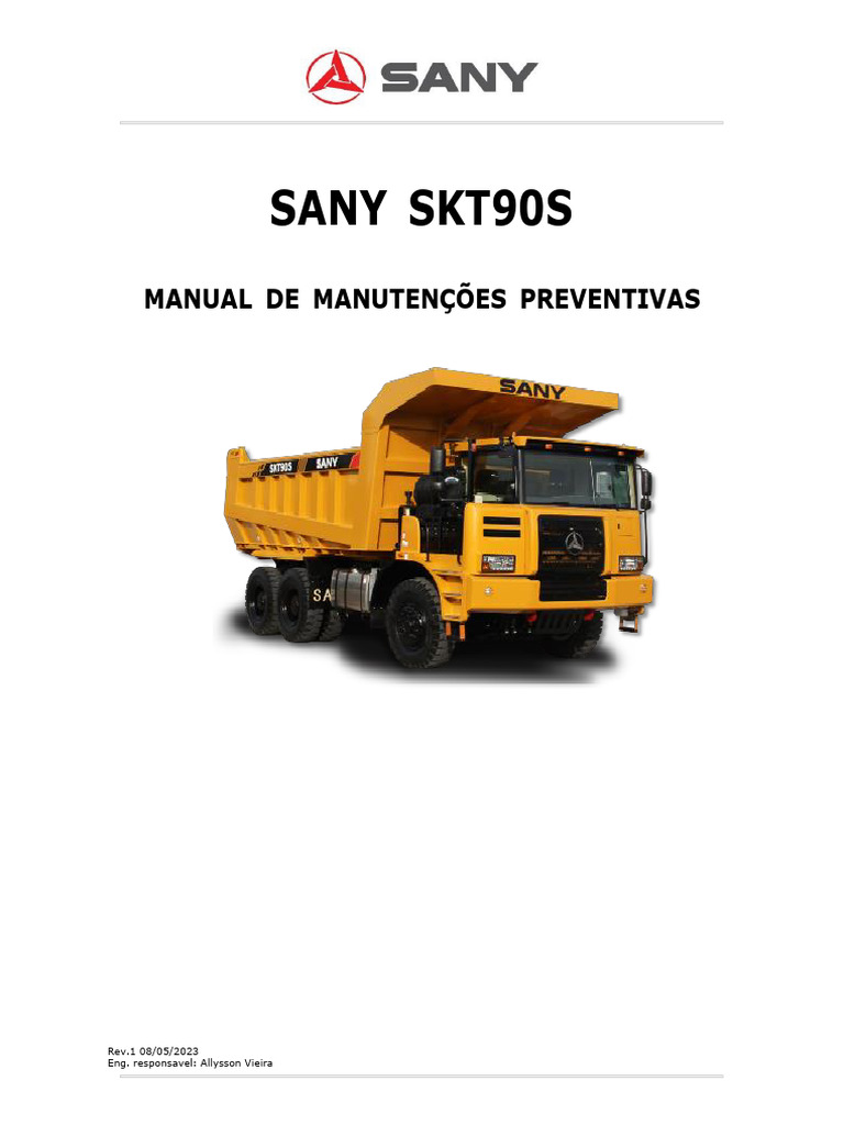 Manual de Revisões - SKT90S - SANY Rev 1 | PDF
