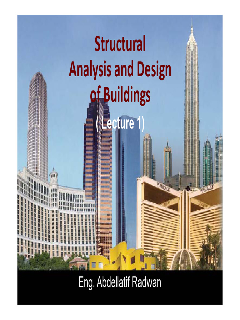 Structural Analysis and Design of Buildings (Lecture1) | PDF