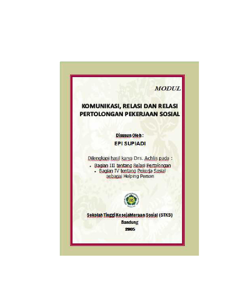 Buku Komrel Epi 2005 | PDF