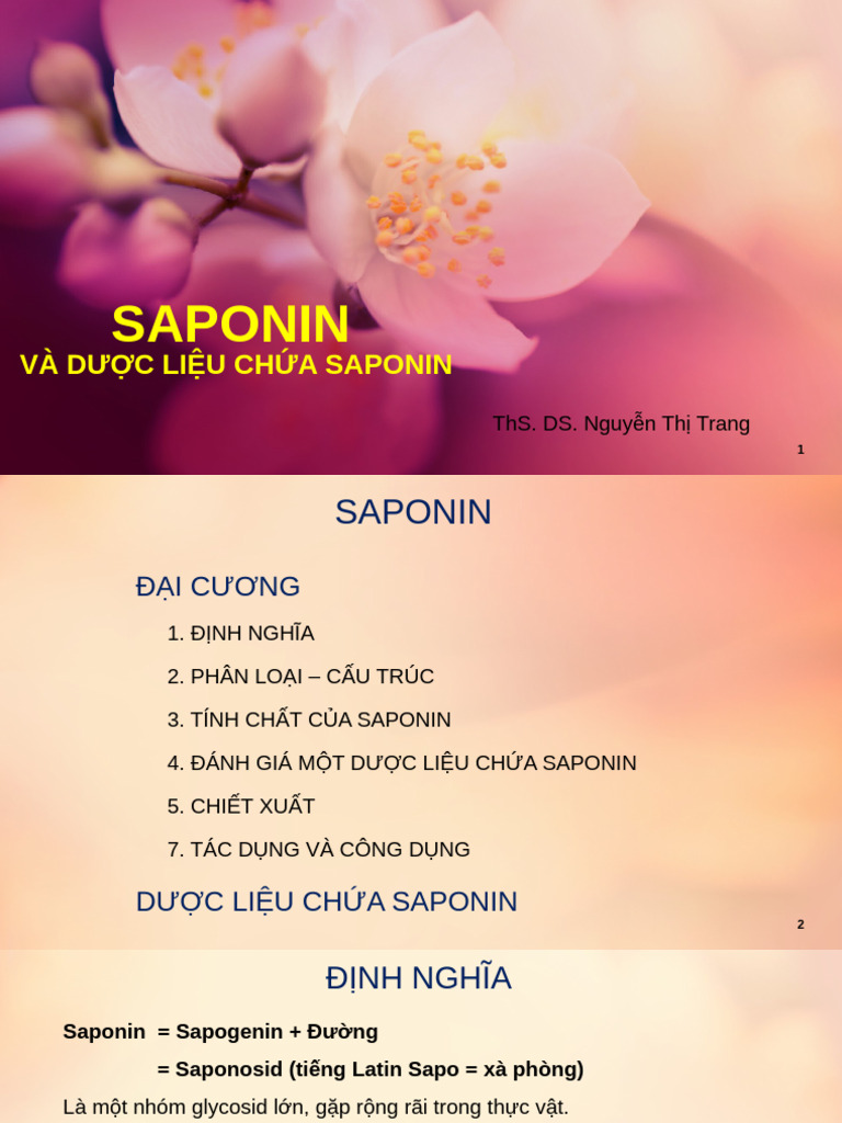 Saponin | PDF