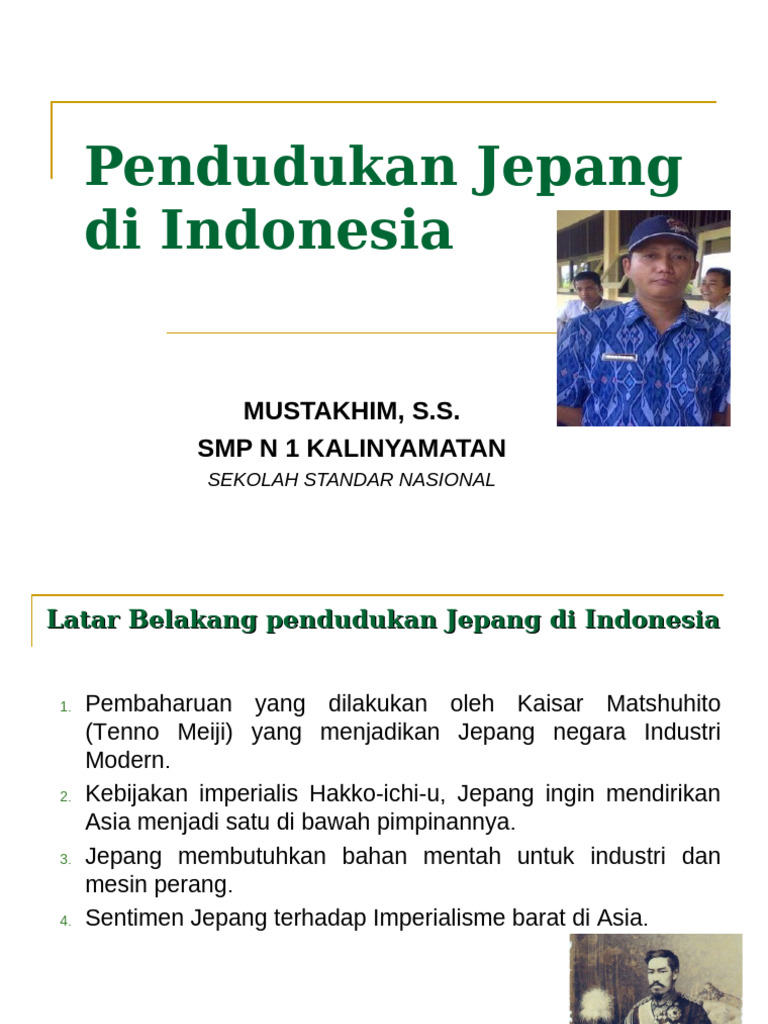 Pendudukan Jepang Di Indonesia | PDF