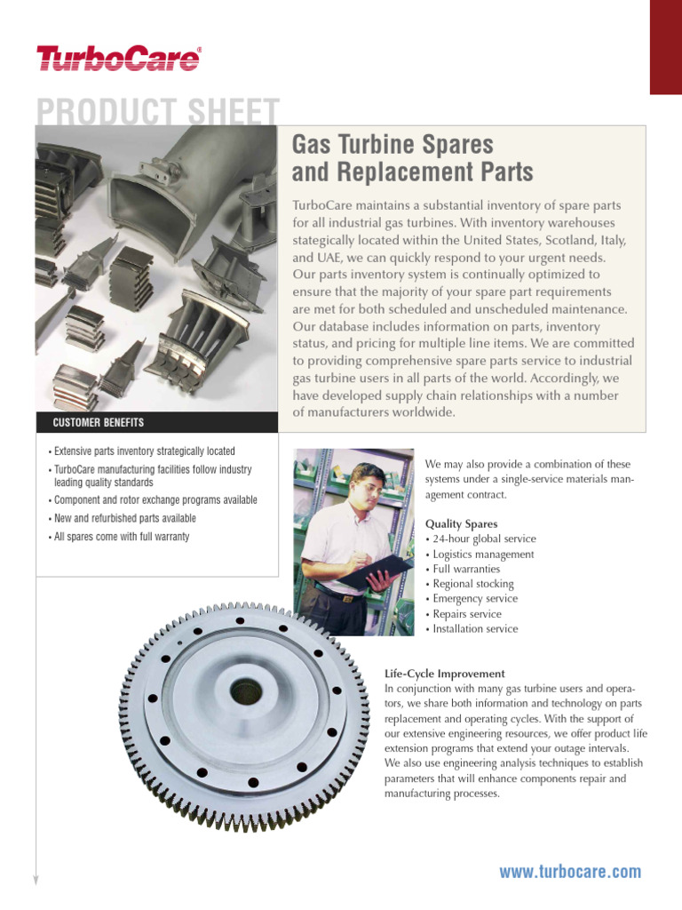 Spares and Replacement Parts Product Sheet | PDF