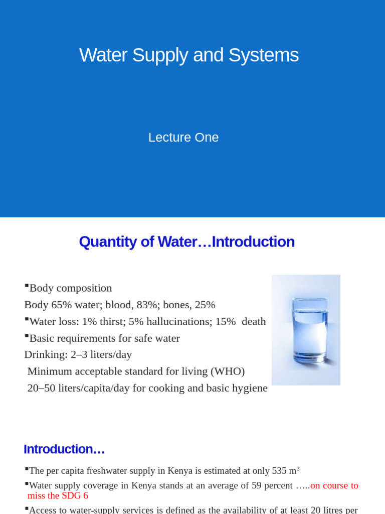 Introduction and Water Demand | PDF