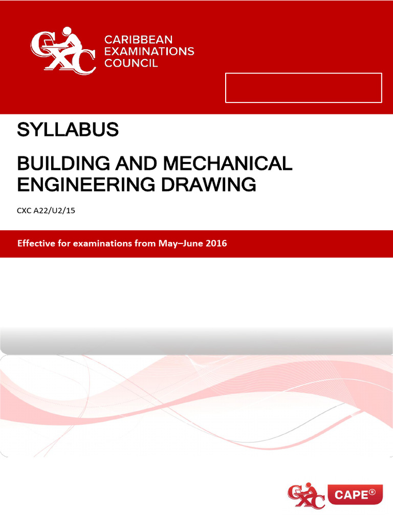 CAPE Building and Mechanical Engineering Syllabus | PDF