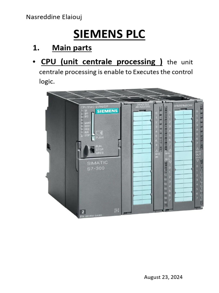 SIEMENS PLC 23 | PDF