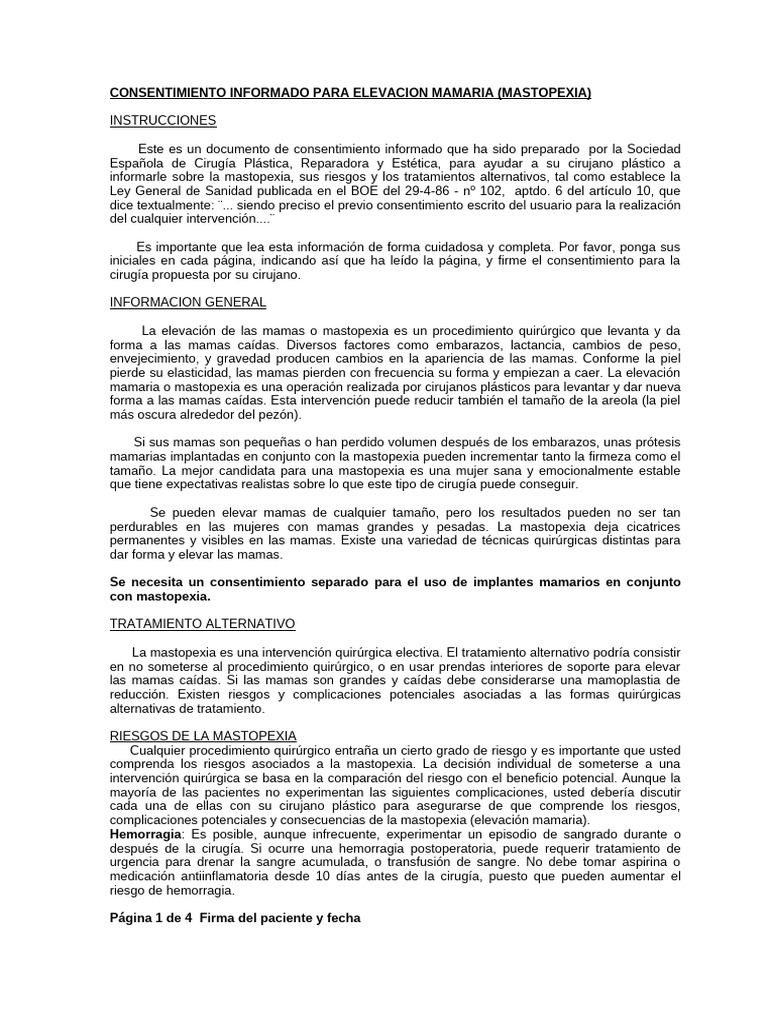 Elevacion Mamaria | PDF