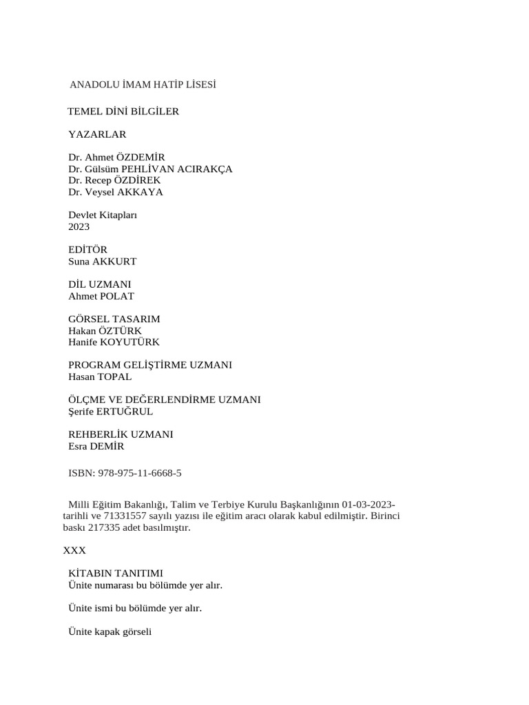 Temel Dini Bilgiler Aihl | PDF