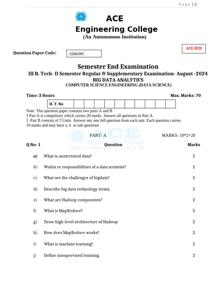 Csd Bda Set2 3 2 Regular Aug 2024 Ace r20 Question Paper Set 2 | PDF