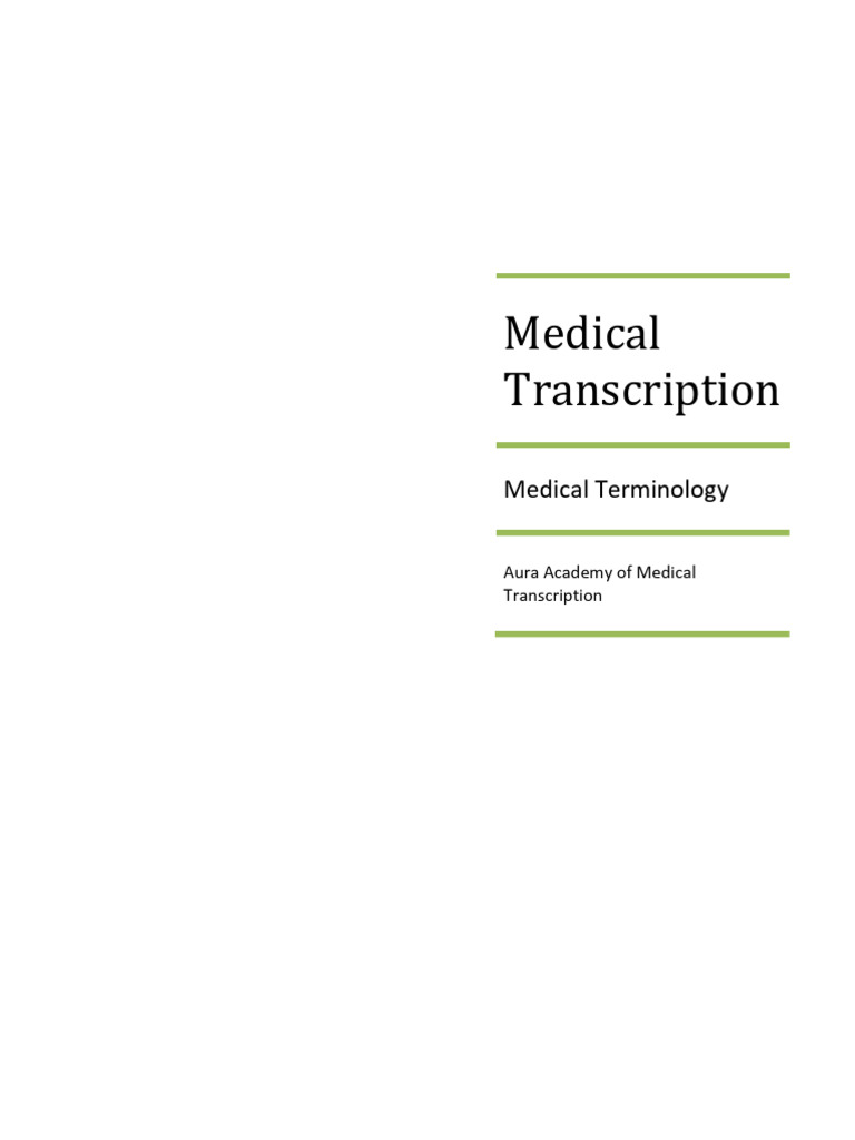 Aura MT Medical Terminology Handbook | PDF