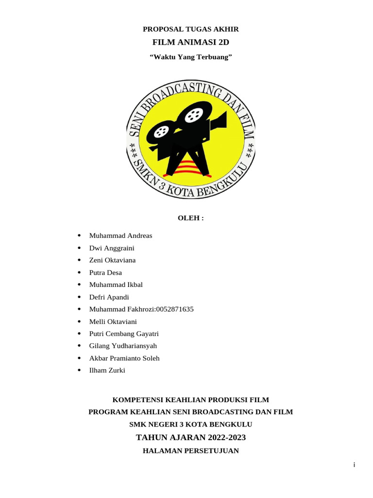 Proposal Animasi 7 | PDF