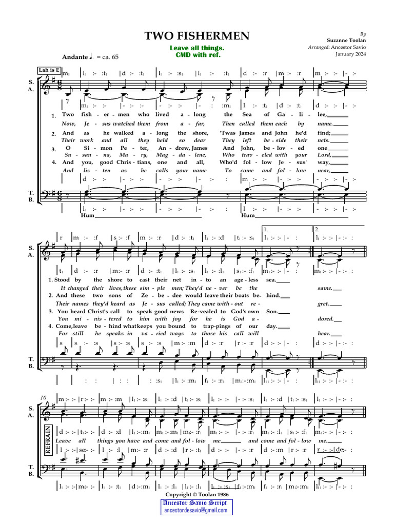 Suzanne Toolan - TWO FISHERMEN | PDF