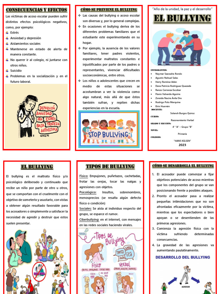 EL BULLYING TRIPTICO_2023 | PDF