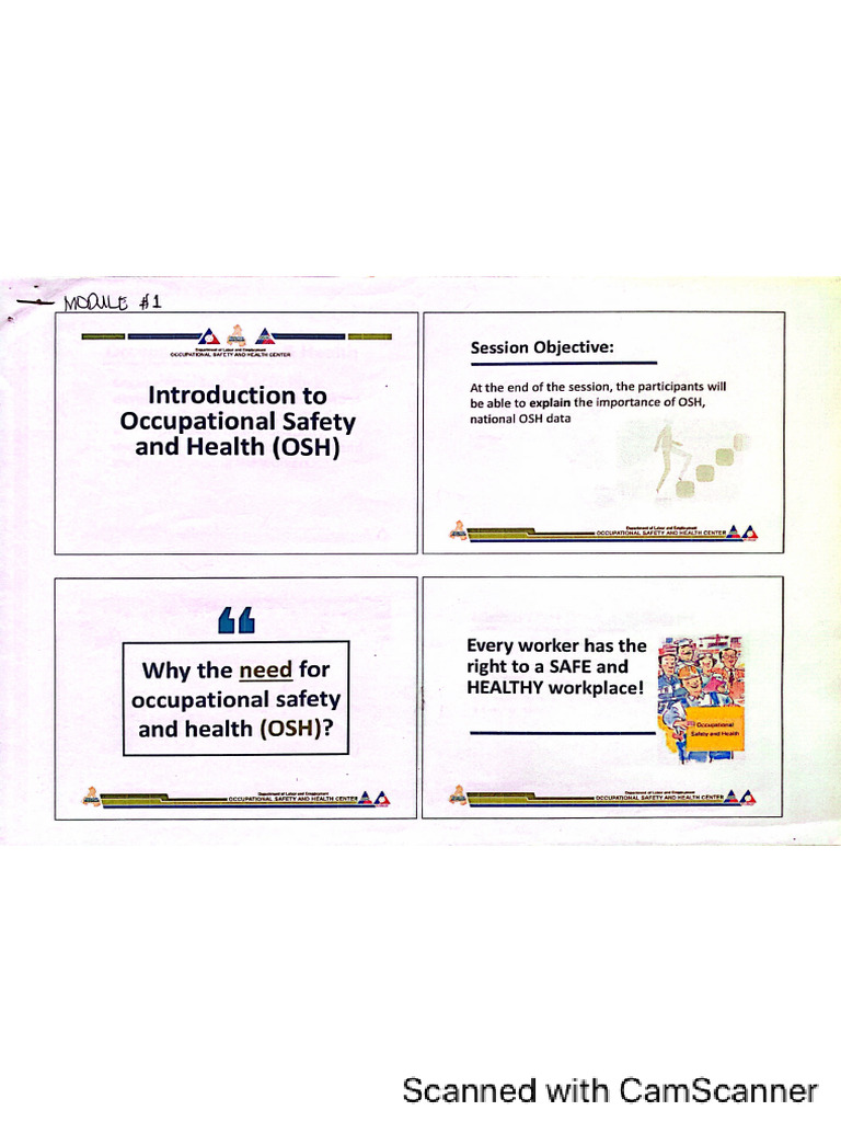 OSH-MODULE-1 | PDF