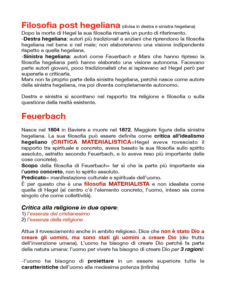 Feuerbach e Marx | PDF