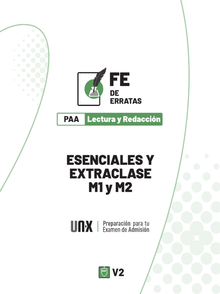 Fe de Erratas | PDF