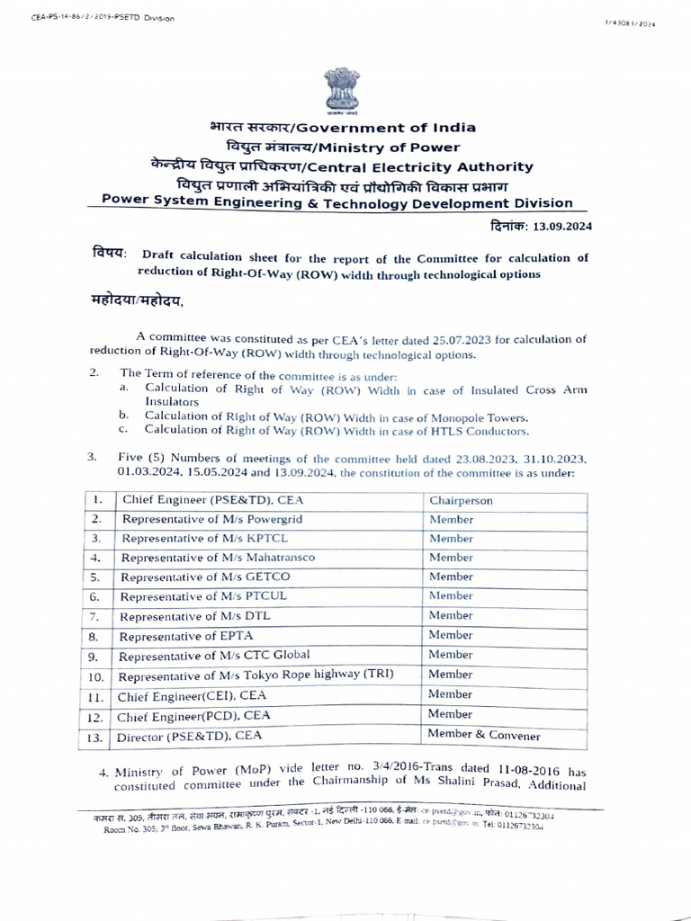 Draft RoW Calculations | PDF