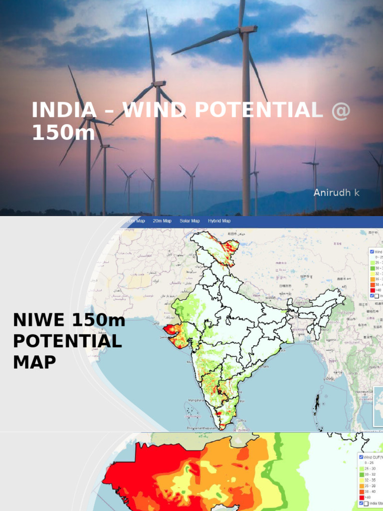 Wind potential map - India | PDF