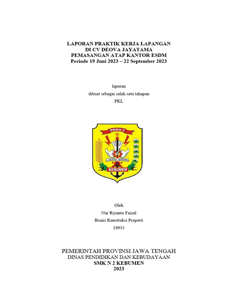 Laporan PKL Faizal | PDF