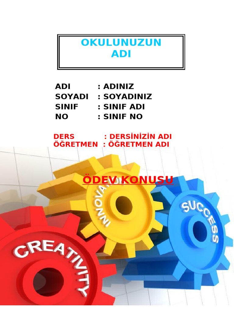 Teknoloji Tasarim Odev Kapaklari | PDF