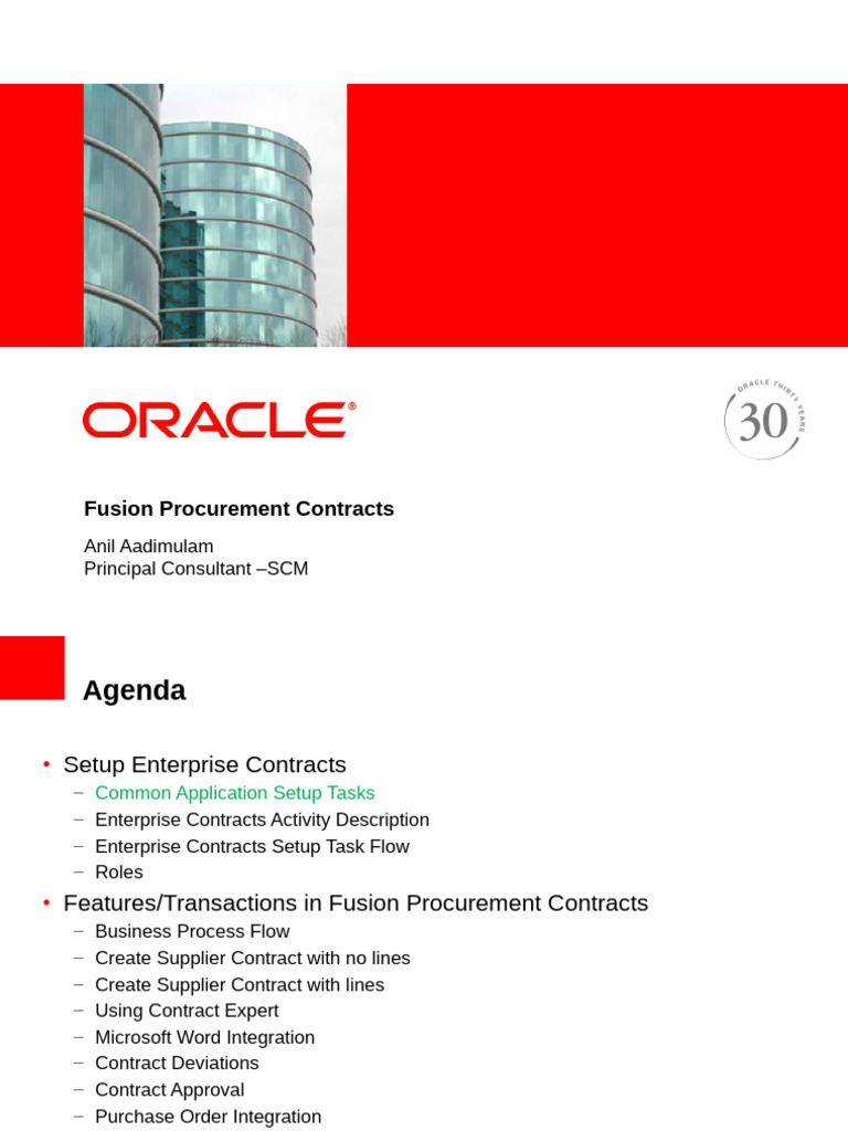 Fusion - Procurement Contracts | PDF