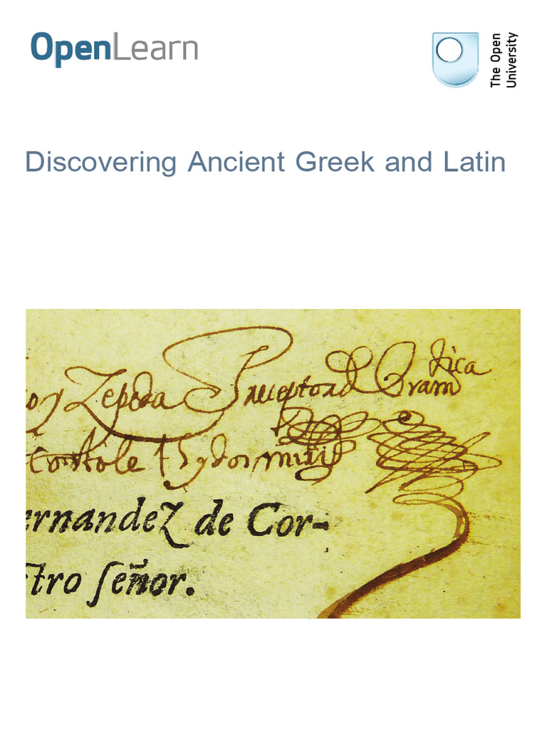 Discovering Ancient Greek and Latin Printable | PDF