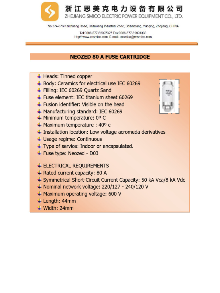 5-6-SMICO CATALOG-signed | PDF | Fuse (Electrical) | Electrical ...