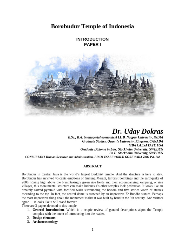 Borobudur Temple of Indonesia | PDF