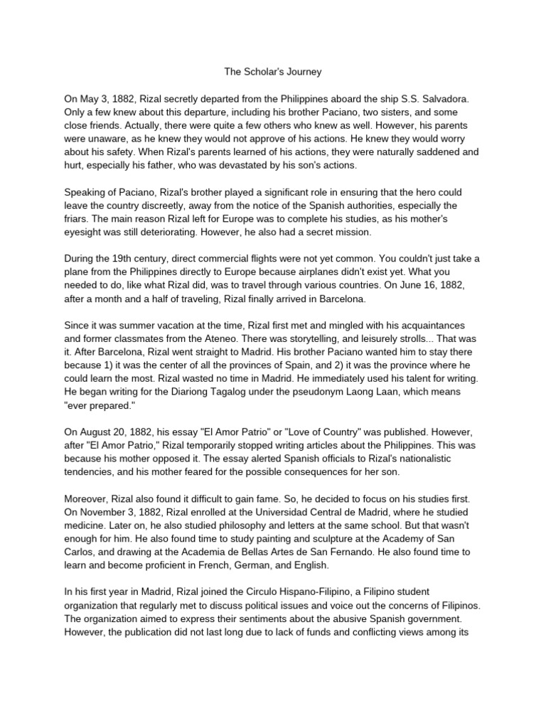 Rizal Role Play and Discussion | PDF | Philippines