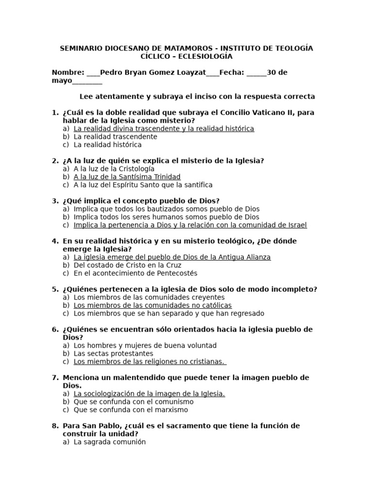 Examen Corregido | PDF