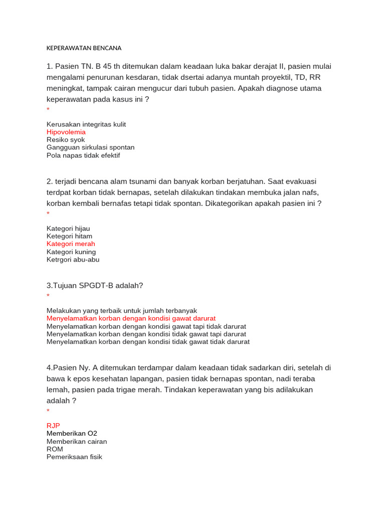 Keperawatan Bencana Novan | PDF