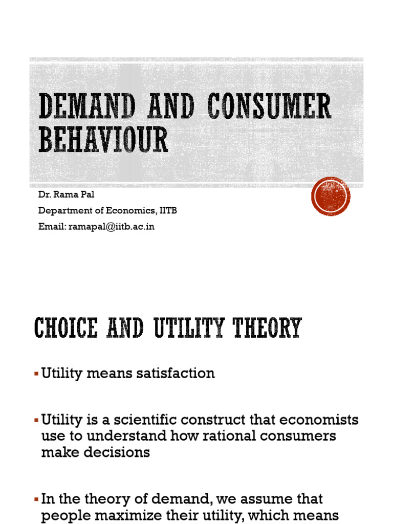 07 EC101 Consumerbehaviour | PDF