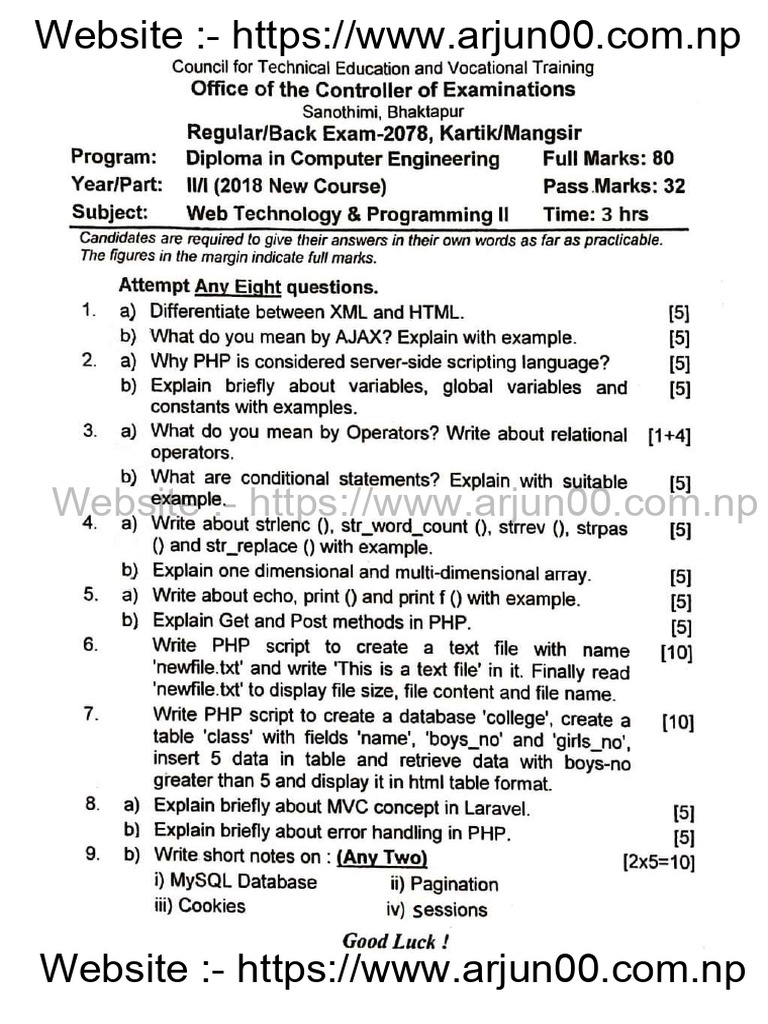 4th Sem Question Bank | PDF
