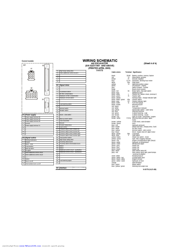BoB Cat 442 Schematic | PDF