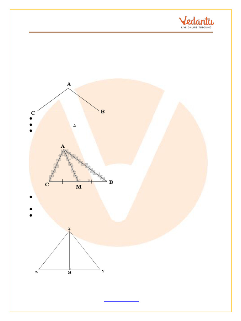 The Triangle and Its Properties Class 7 Notes CBSE Maths Chapter 6 (PDF ...