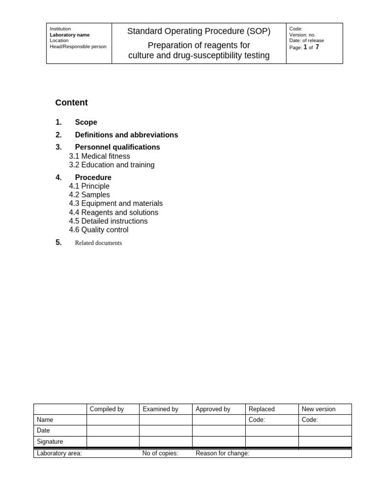 23 - Reagents For Culture - Fin | PDF